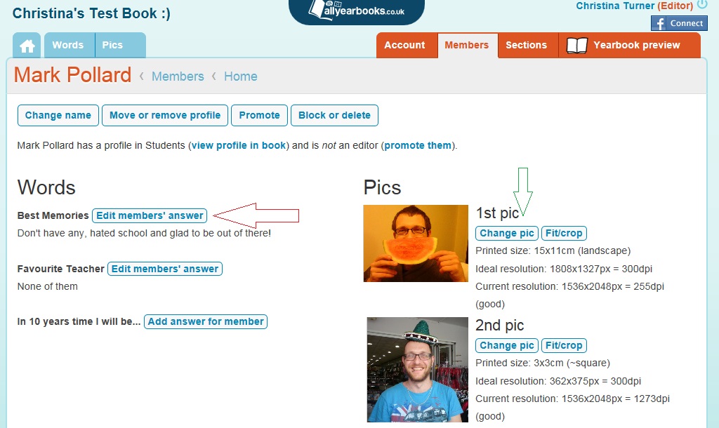 Editing inappropriate or offensive content – Leavers Yearbooks from £9.99